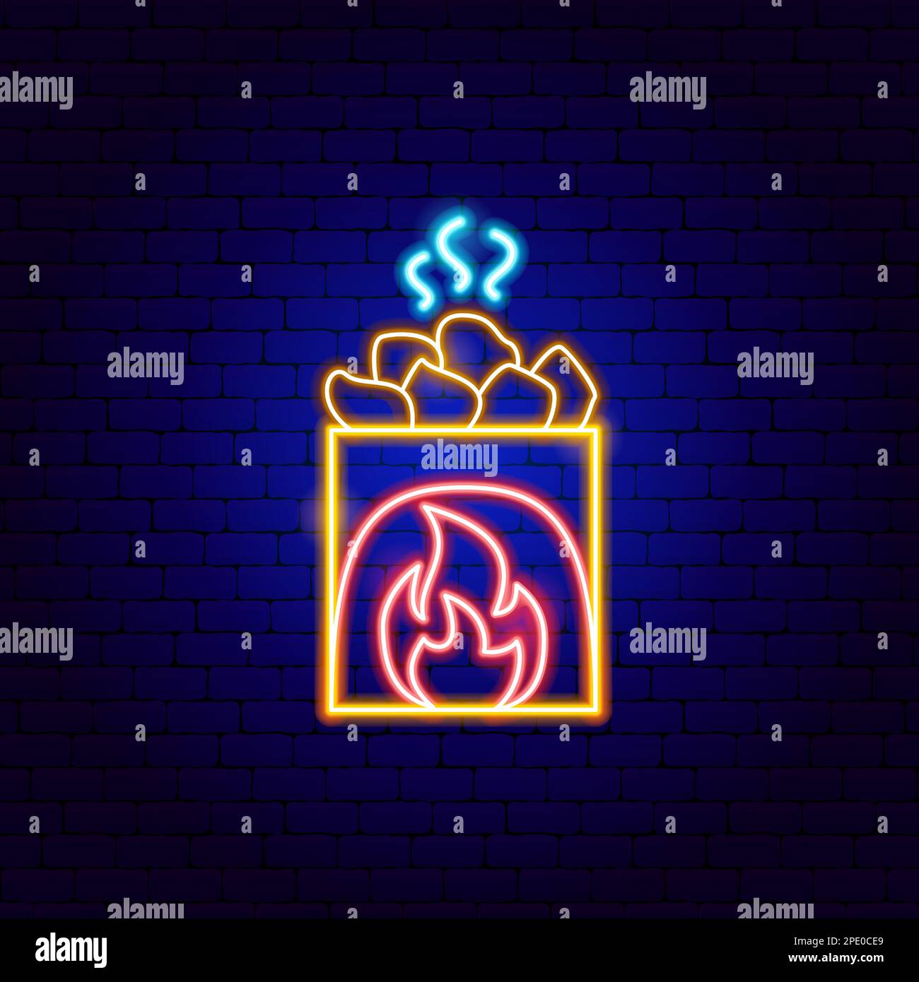 Bath Fireplace Neon Sign Stock Vector Image & Art - Alamy