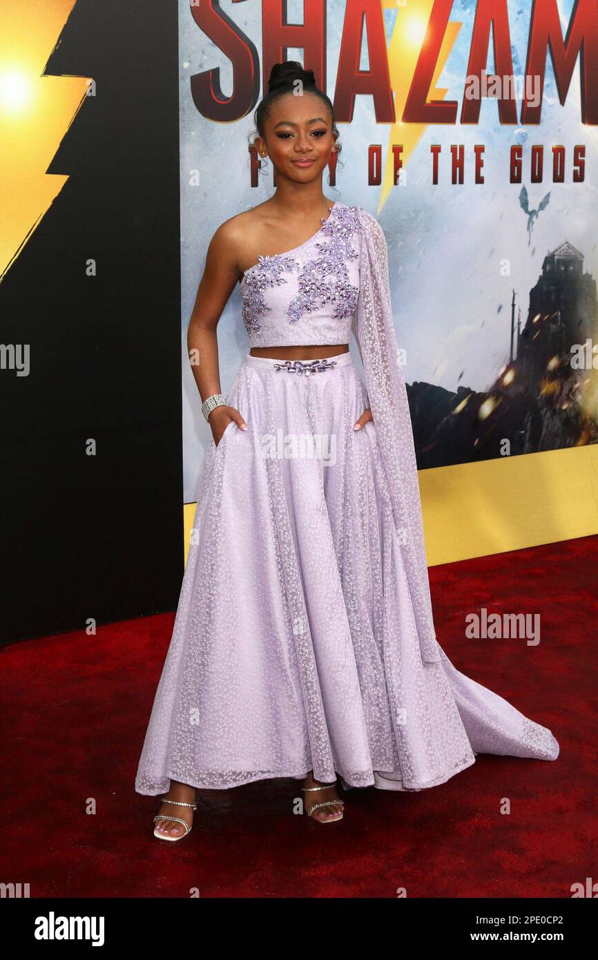 Los Angeles, CA. 14th Mar, 2023. Faithe Herman at arrivals for SHAZAM ...