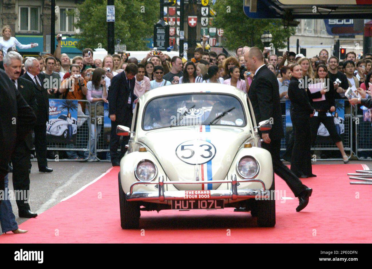 Herbie The Car, arrives in London's Leicester Square, Thursday July 28 ...