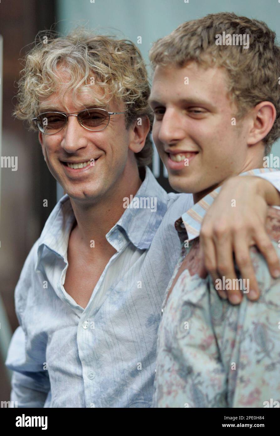 Andy Dick and his son Lucas arrive at the premiere of the film "The ...