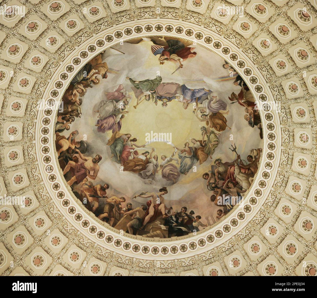 Artist Constantino Brumidi, the painter of "The Apotheosis of ...
