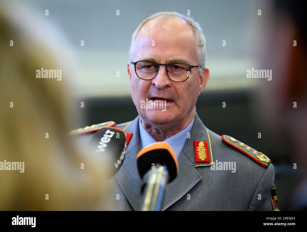 15 March 2023, Estonia, Ämari: Eberhard Zorn, Inspector General of the ...