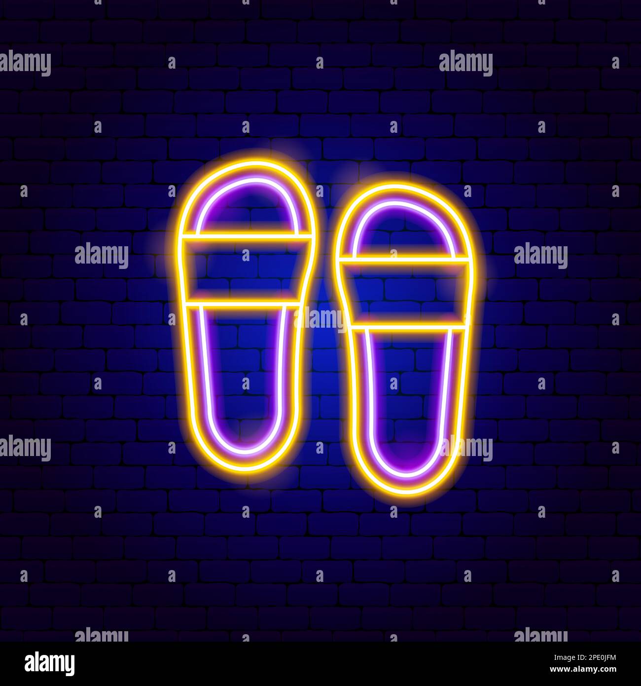 Bath Flip Flops Neon Sign Stock Vector Image & Art - Alamy