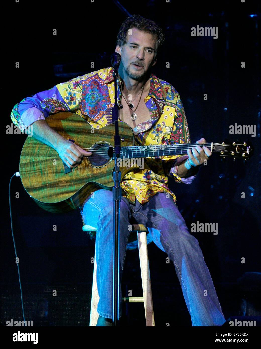 Recording artist Kenny Loggins performs at the Bank of America Pavilion ...