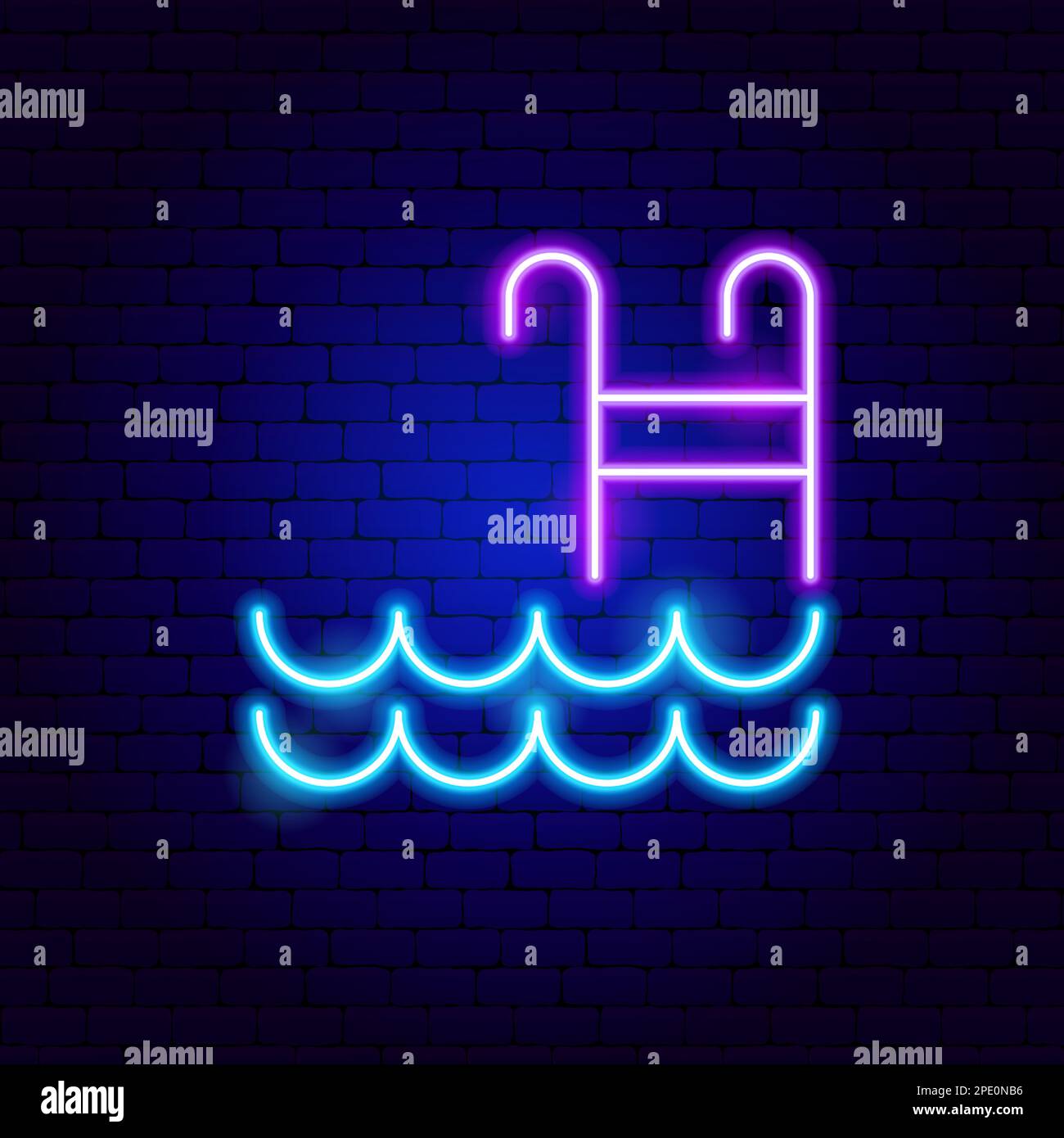 Swimming Pool Neon Sign Stock Vector Image & Art - Alamy