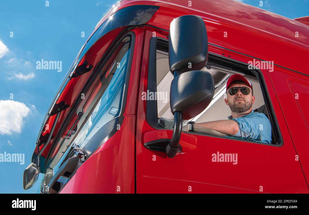 Caucasian driver euro semi hi-res stock photography and images - Alamy