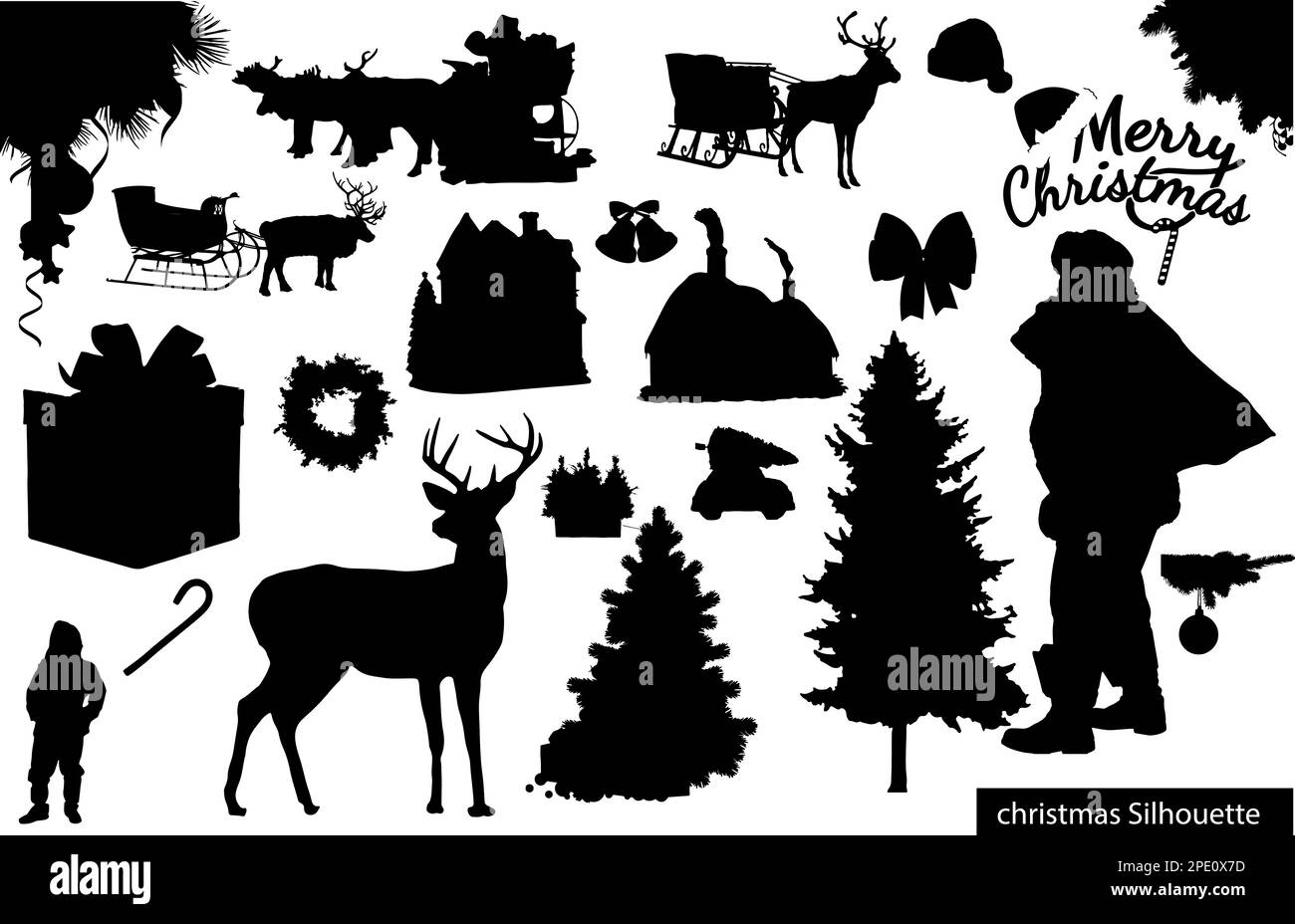 Silhouette set vector vector vectors hi-res stock photography and ...