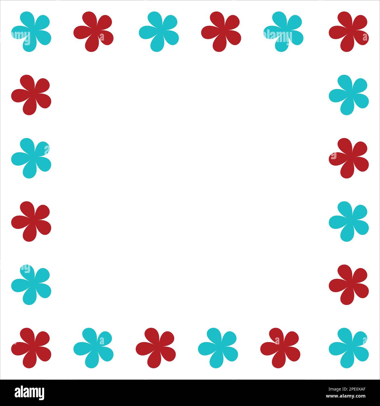 Flowers border design Stock Vector Images - Alamy