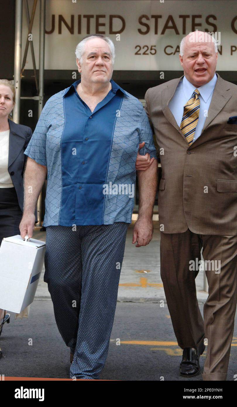 Former New York City police detective Louis Eppolito exits Brooklyn ...