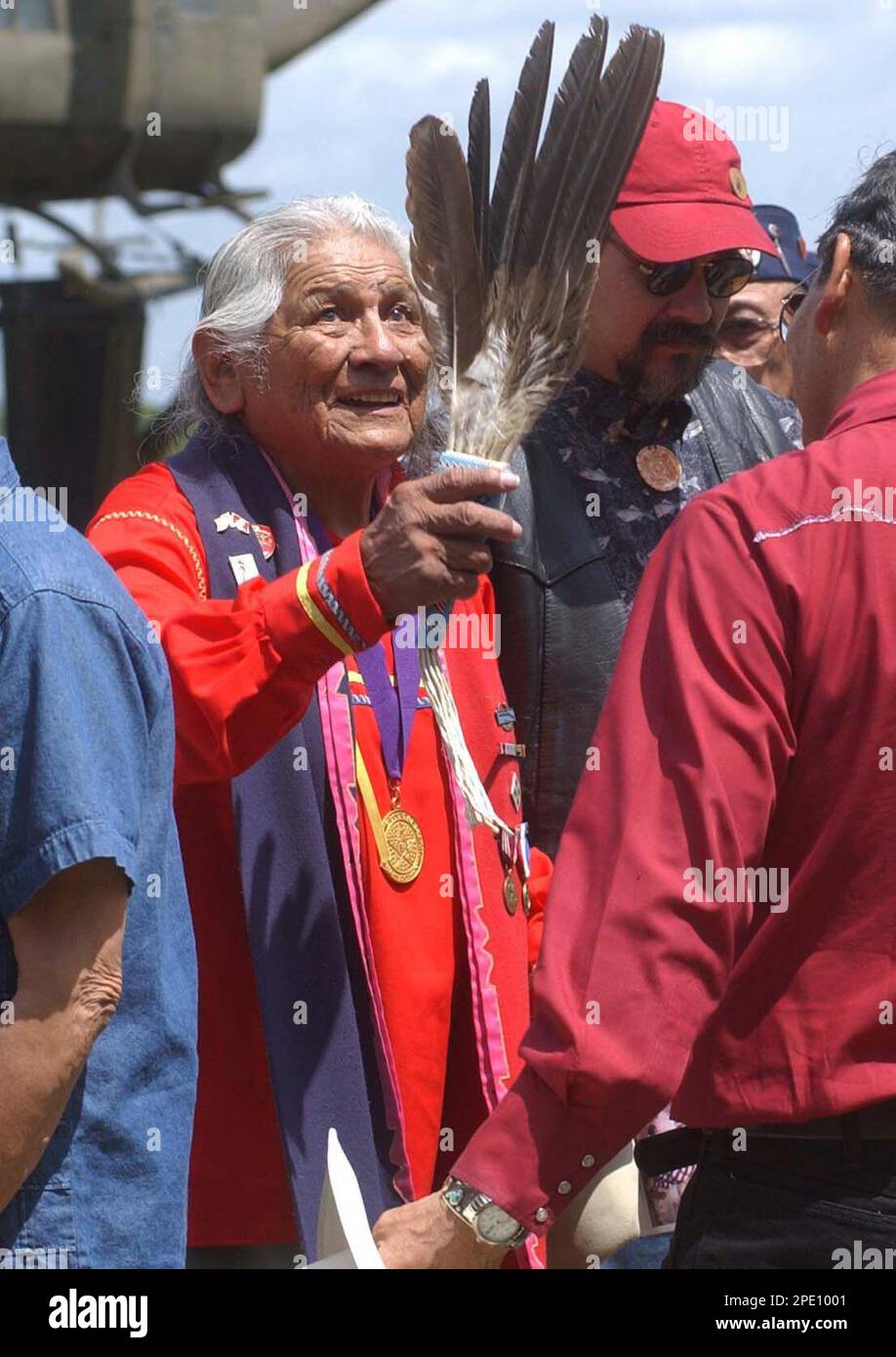 ** FILE ** Charles Chibitty, a Comanche code talker from World War II ...