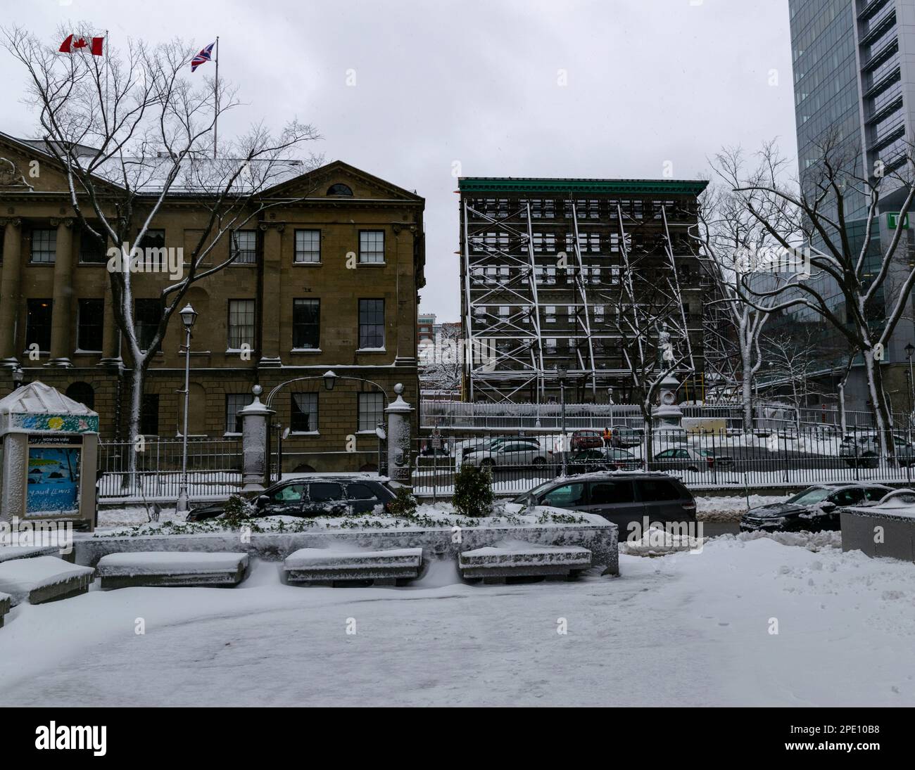 a view Province House Square from george street contianing Province ...