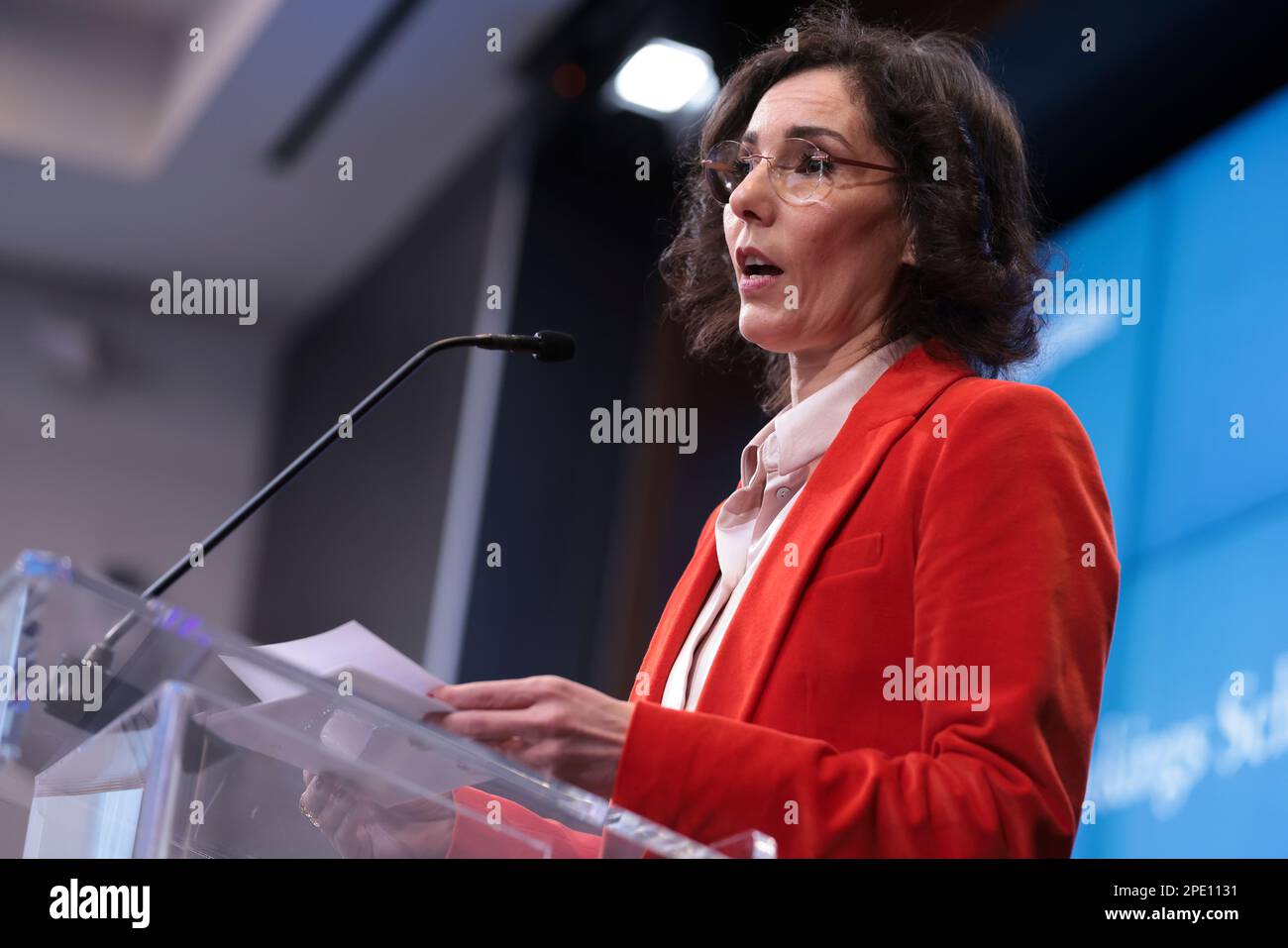 Washington, USA. 15th Mar, 2023. Belgian Foreign Minister Hadja Lahbib ...