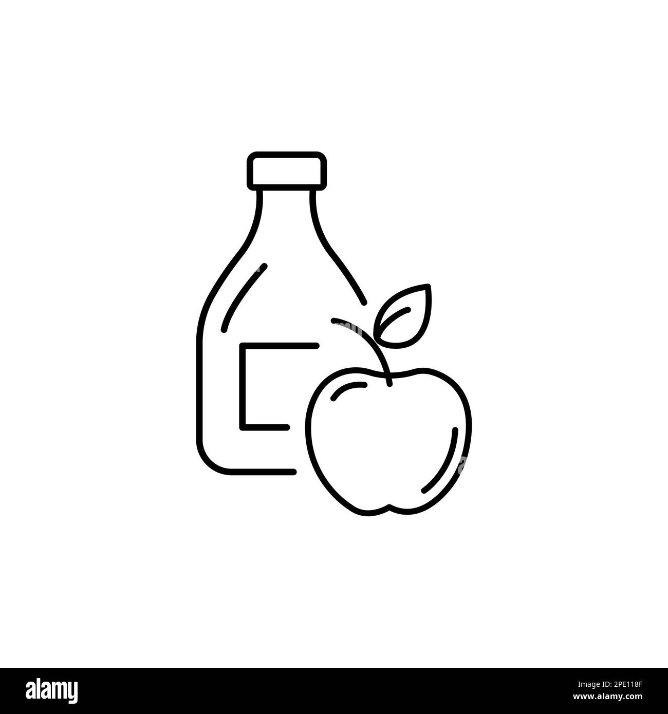 Vinegar bottle icon outline Stock Vector Images - Alamy