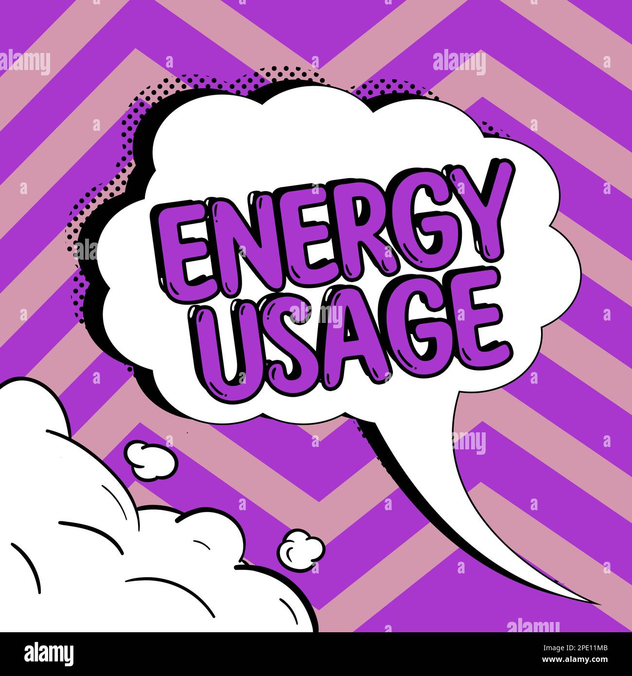 Sign displaying Energy Usage. Internet Concept Amount of energy ...