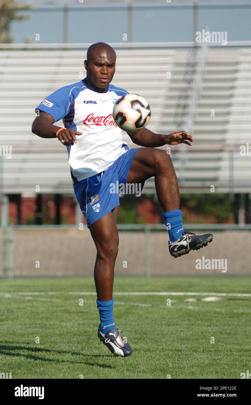 Honduras' Samuel Caballero practices with the team at Jersey City ...