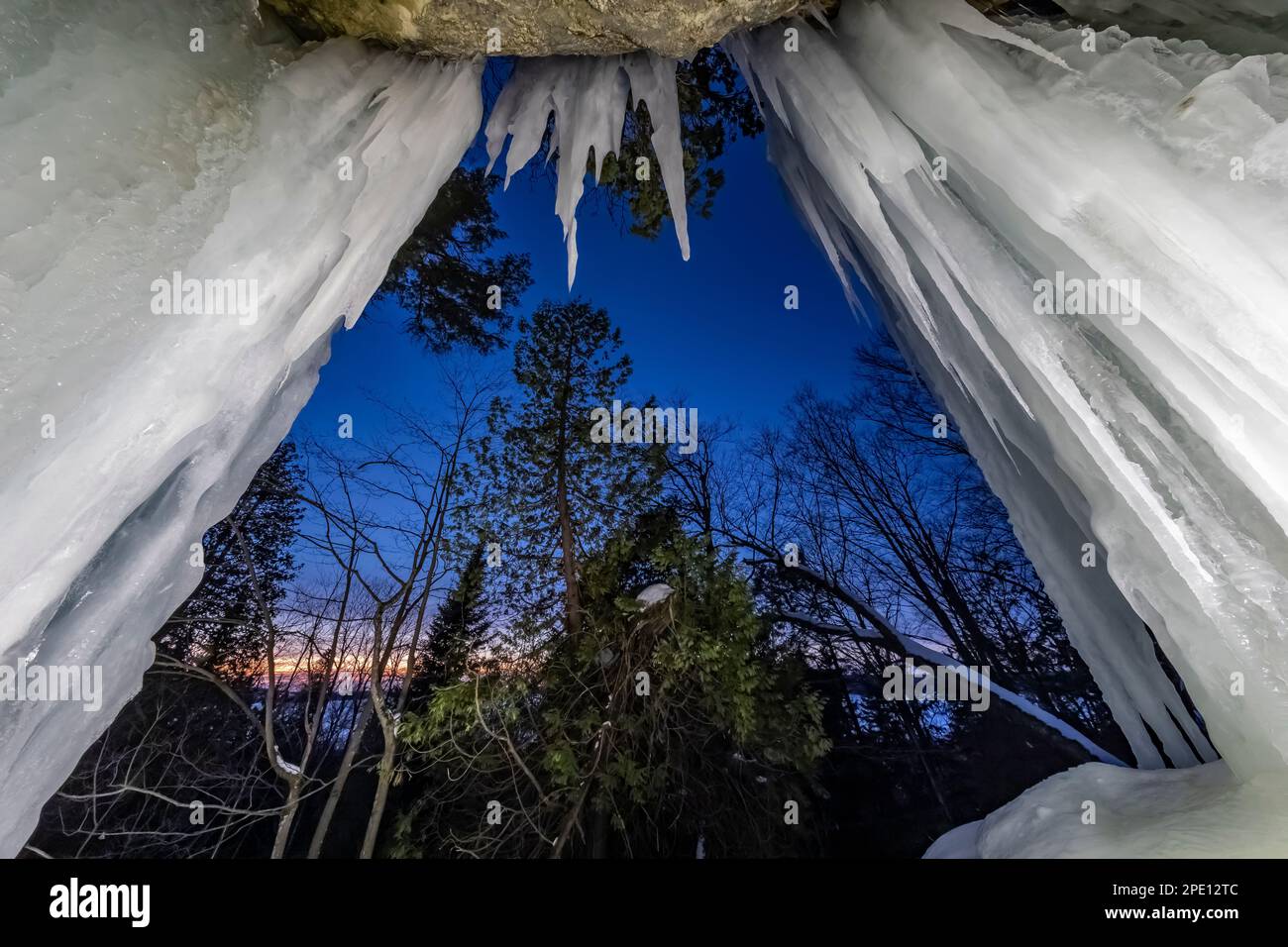 Ice columns cave lake superior hi-res stock photography and images - Alamy