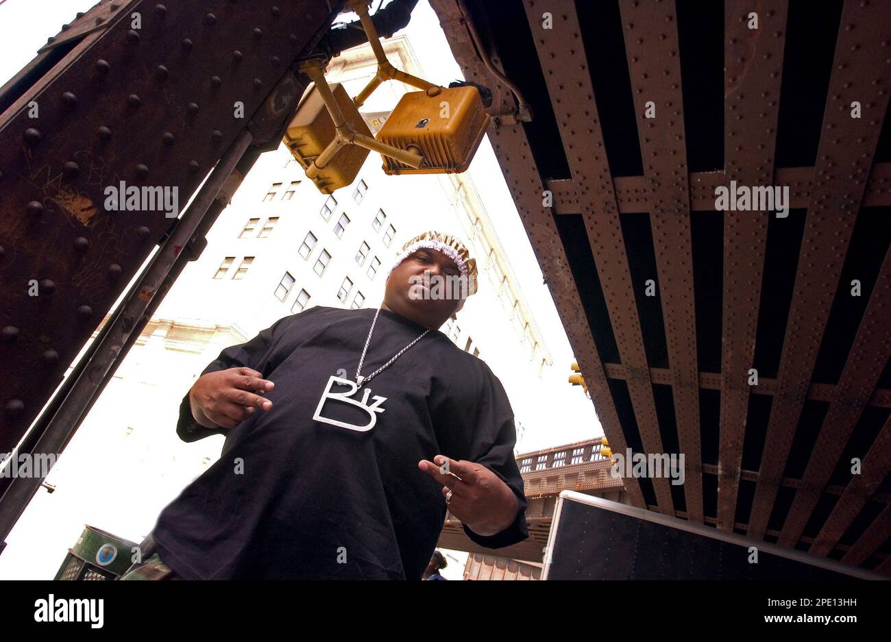Rapper Bizarre poses near Chelsea Market in New York, May 17, 2005. His ...