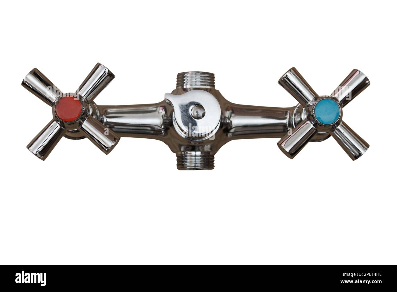 Bathroom faucet on the white background on the vent Stock Photo - Alamy