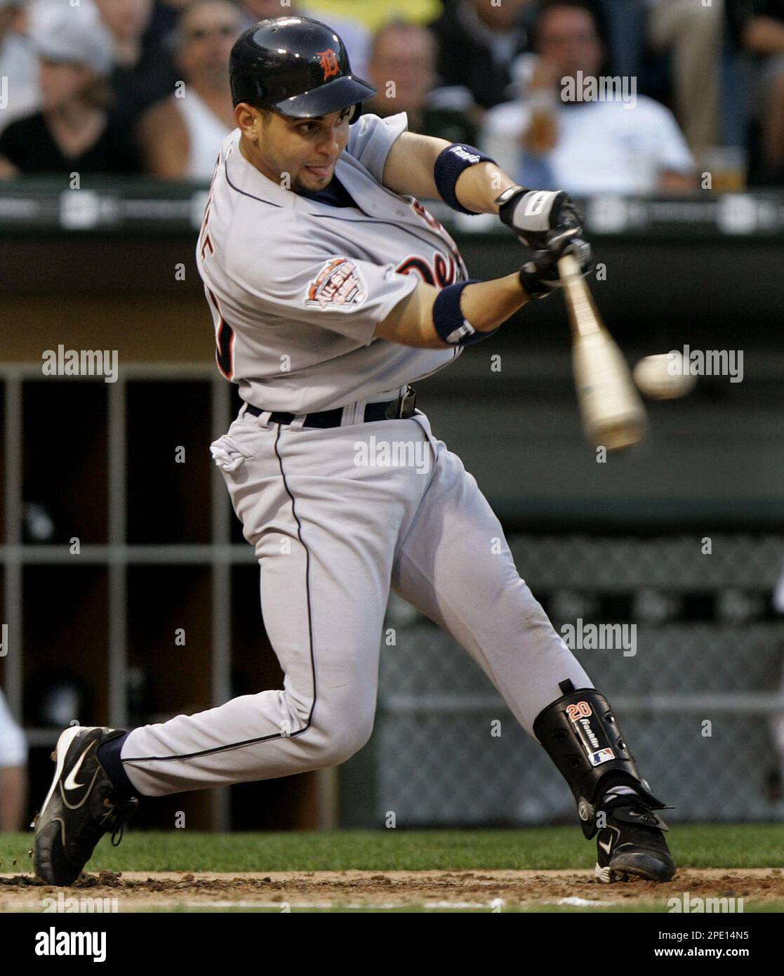 Detroit Tigers' Omar Infante hits a three-run home run during the ...