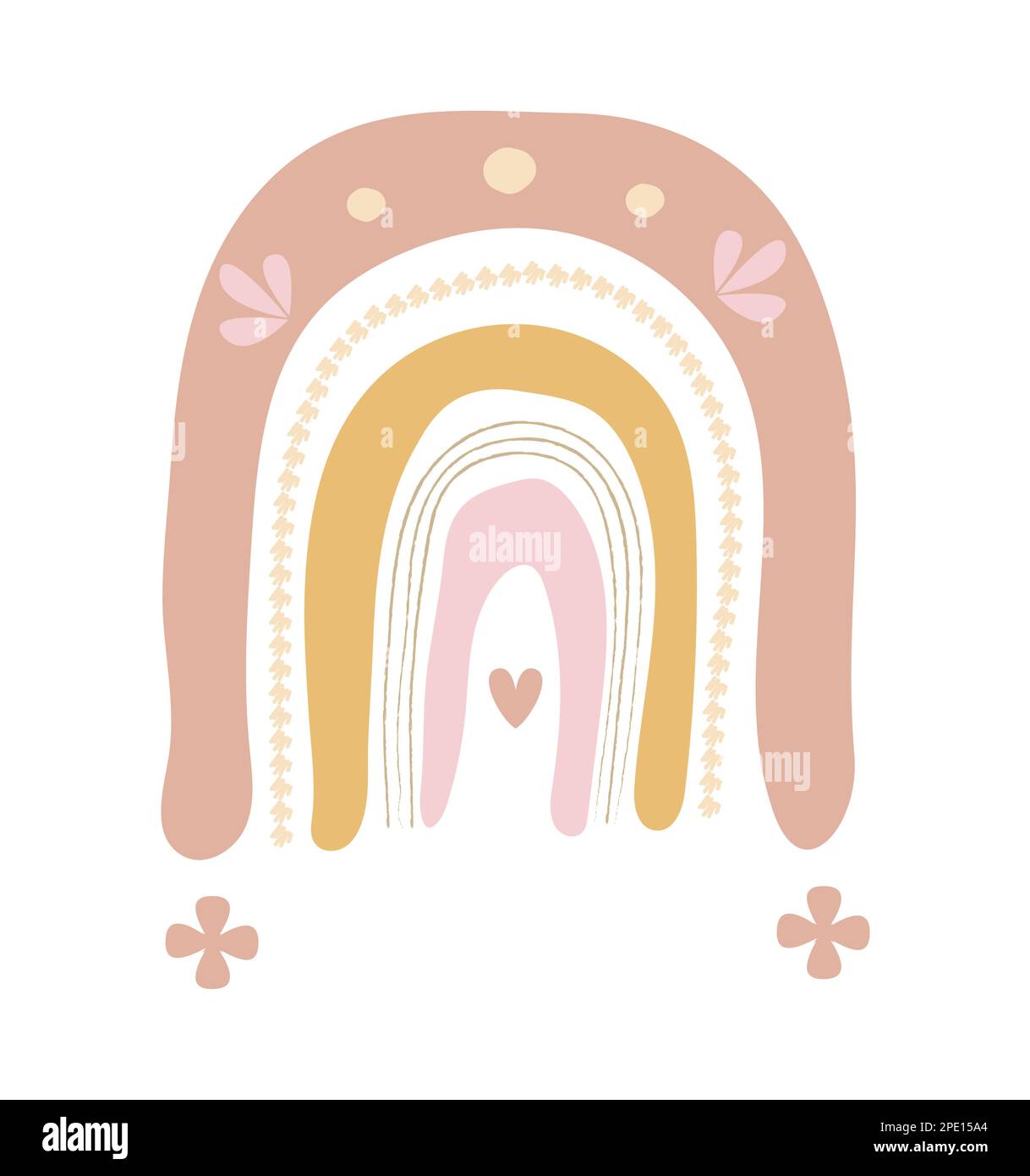 Boho rainbow vector vectors hi-res stock photography and images - Alamy