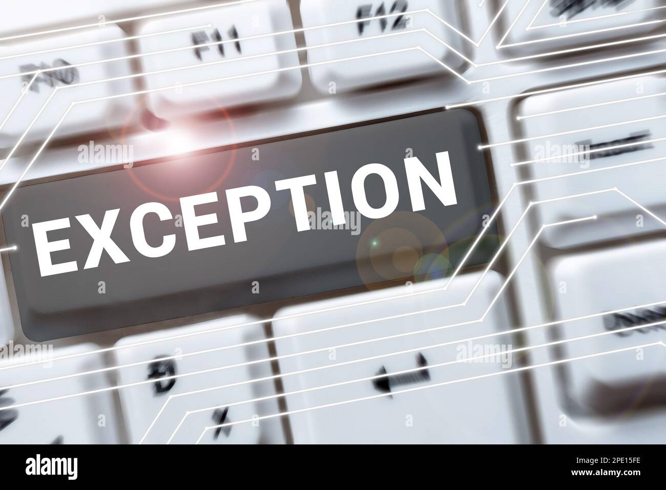 Handwriting text Exception. Word for person or thing that is excluded ...