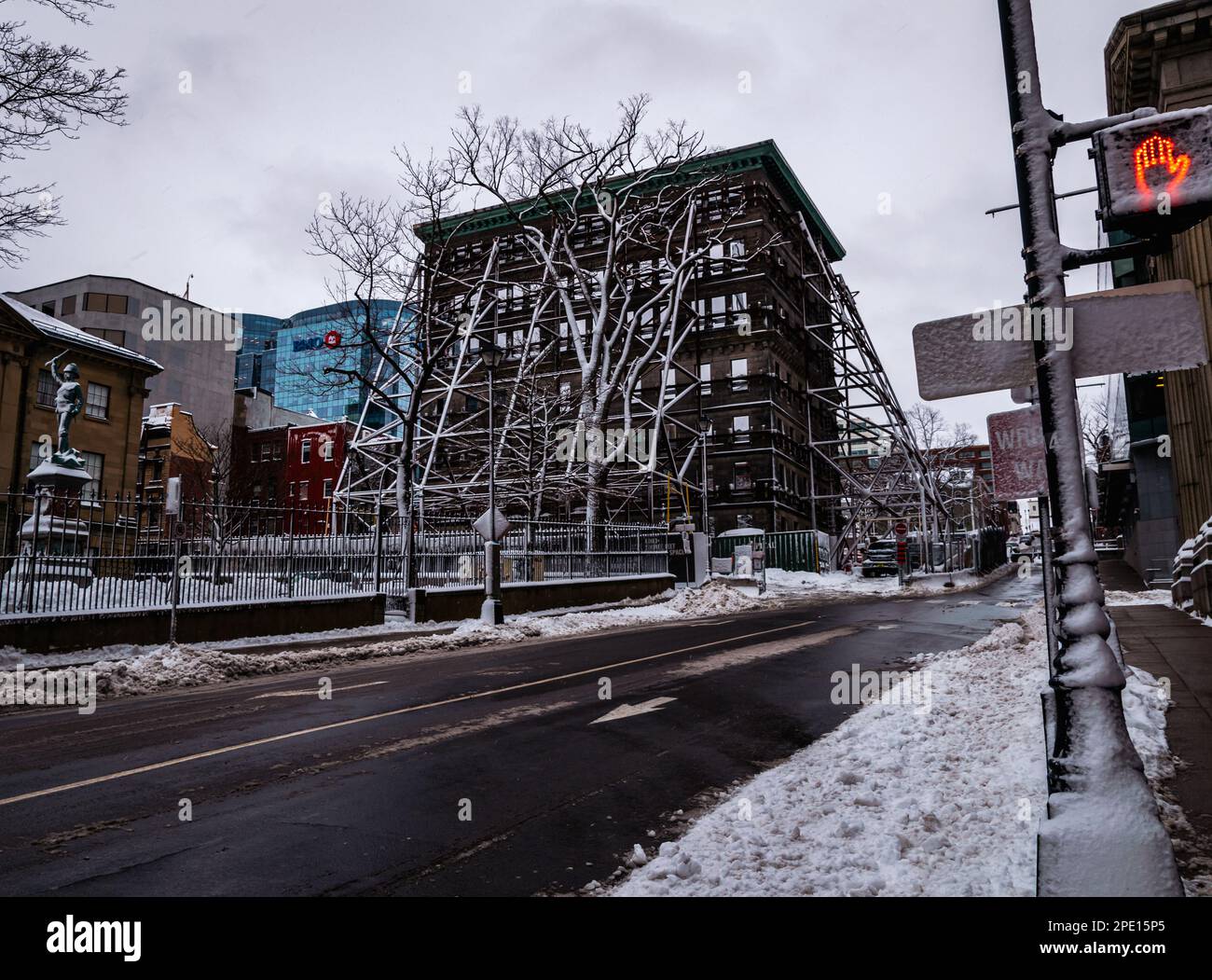 a view Province House Square from george street contianing Province ...