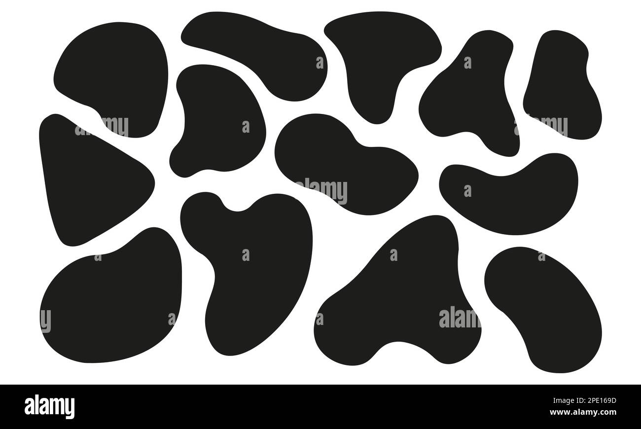 Organic blobs set icon. Random shapes cube drop Stock Vector Image & Art - Alamy