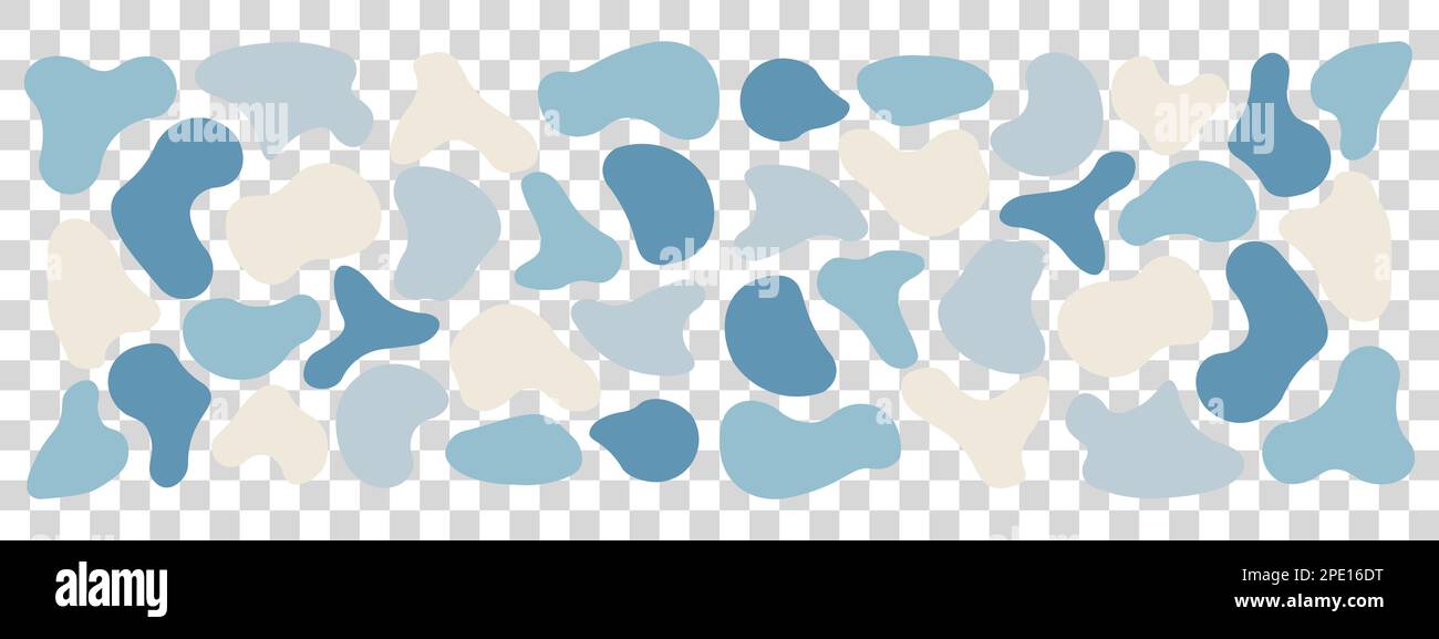 Organic blobs set icon. Random shapes cube drop Stock Vector Image & Art - Alamy