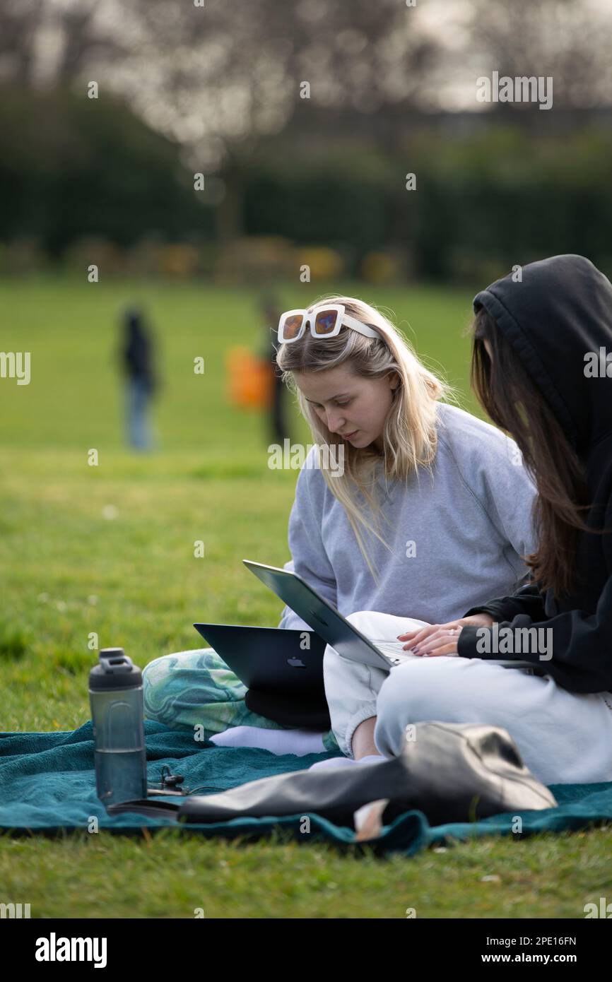 school student girl in the park Stock Photo - Alamy