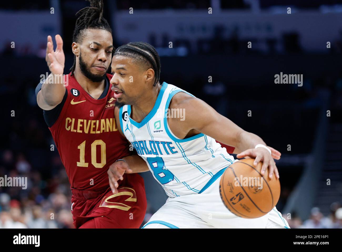 Charlotte Hornets guard Dennis Smith Jr. drives into Cleveland ...