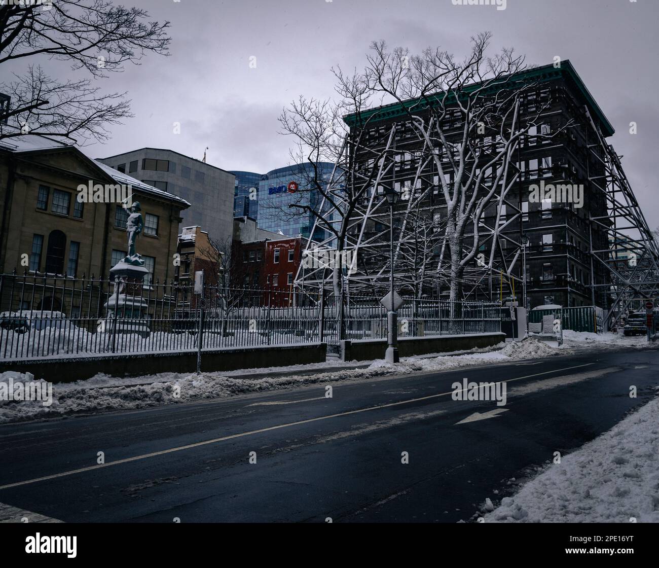 a view Province House Square from george street contianing Province ...