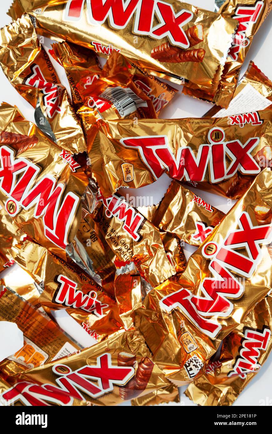 Empty sweet wrappers hi-res stock photography and images - Alamy