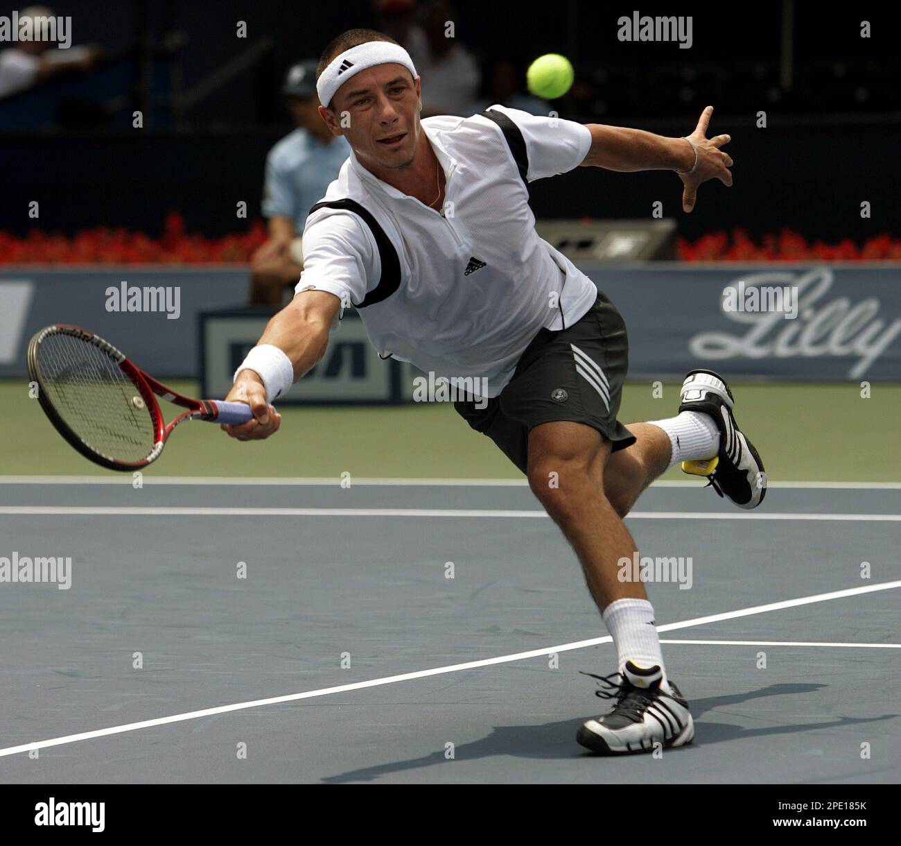 France's Jean-Rene Lisnard returns to Wesley Moodie of South Africa in ...