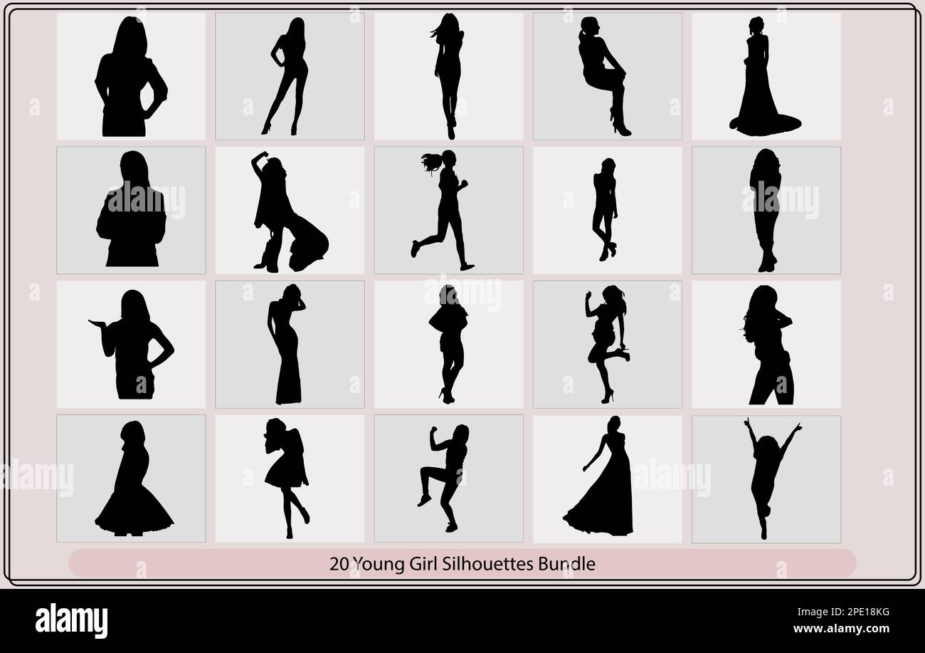 Stylish female model Stock Vector Images - Alamy