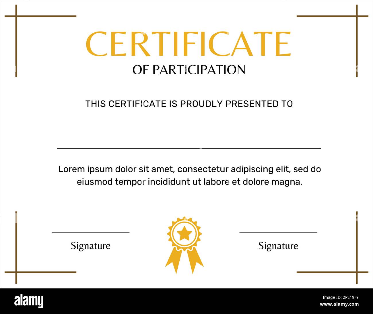 Certificate of Participation Stock Vector Image & Art - Alamy
