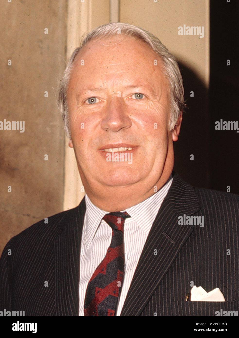 Britain's former Prime Minister Edward Heath, left, seen in this Oct ...