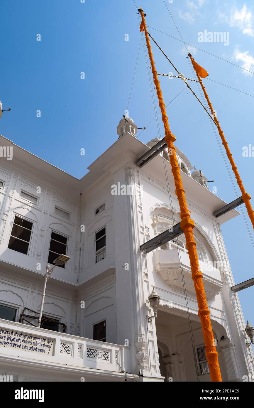 View of details of architecture inside Golden Temple (Harmandir Sahib ...