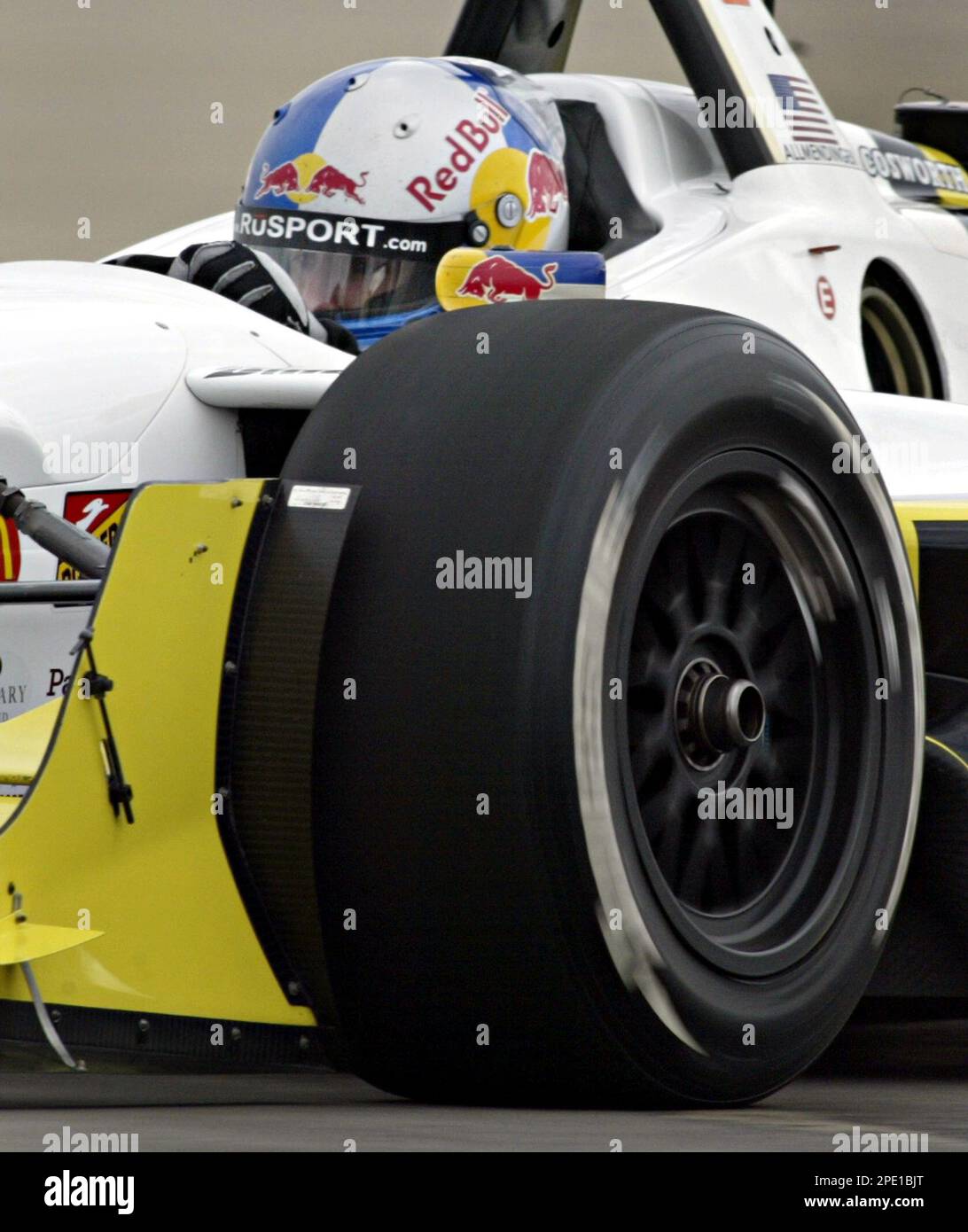 A.J. Allmendinger, of the United States, turns in the fastest time to ...