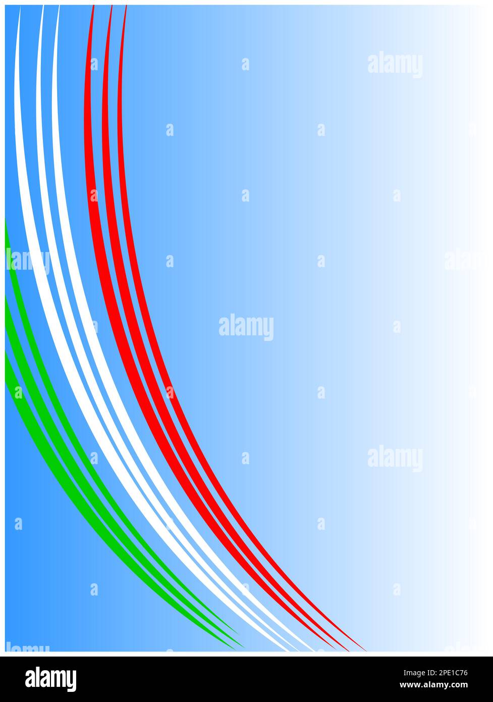 Decorative Italian background with colored stripes of the Italian flag ...