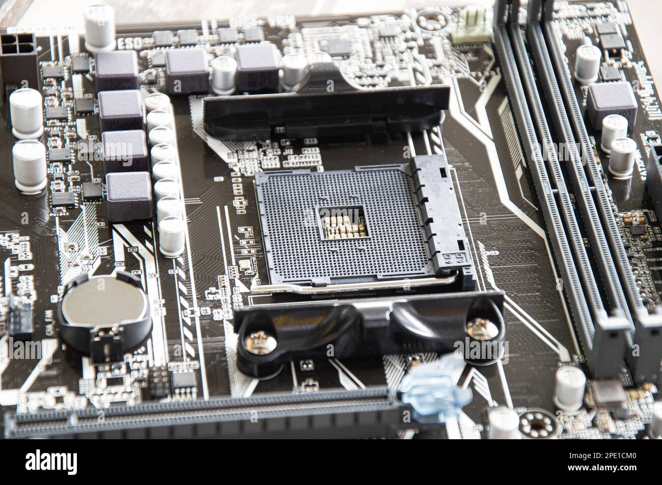 top view of computer motherboard Stock Photo - Alamy