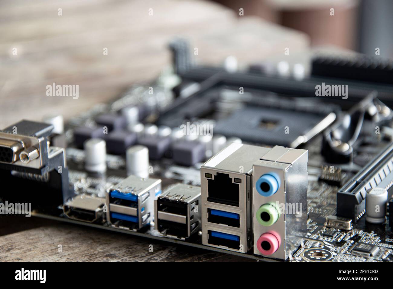 side view of the computer motherboard Stock Photo - Alamy