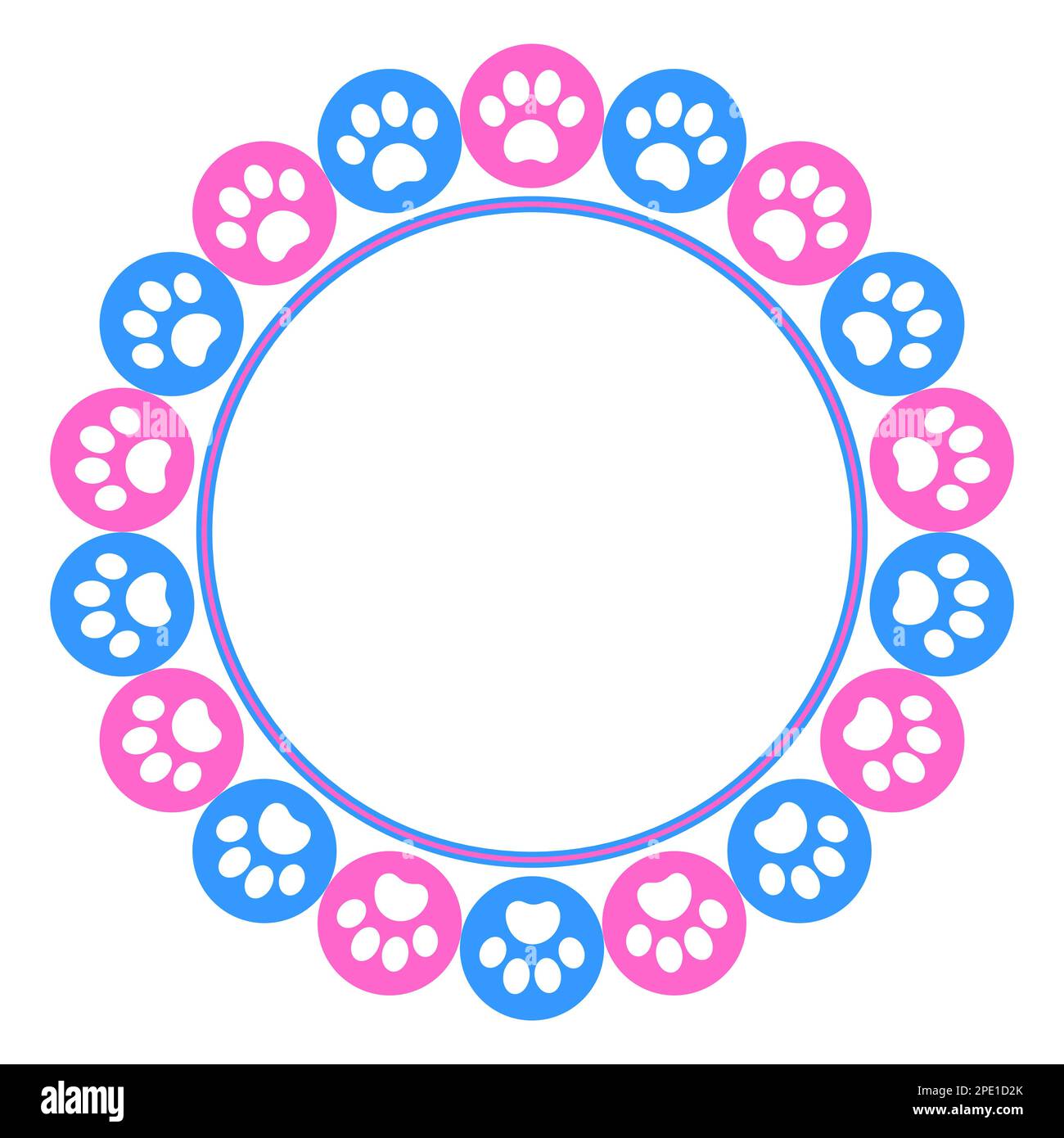 Pink paws background Stock Vector Images - Alamy