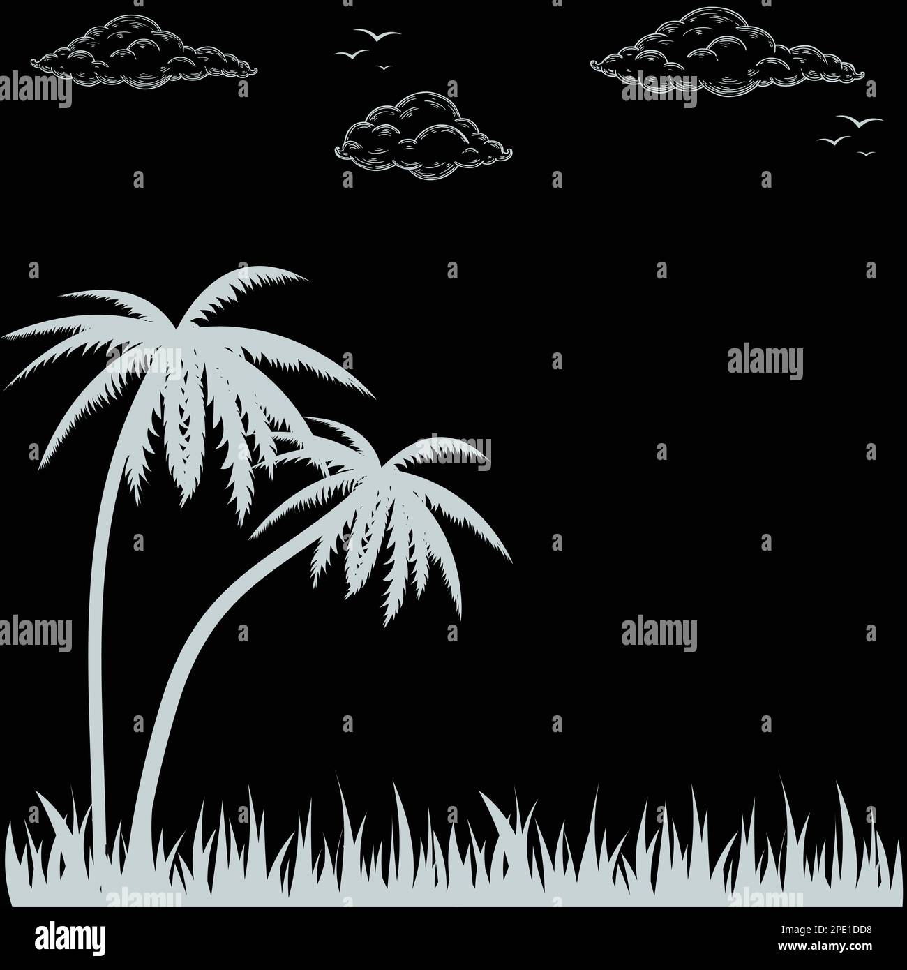 Nature background palm branches Stock Vector Images - Alamy