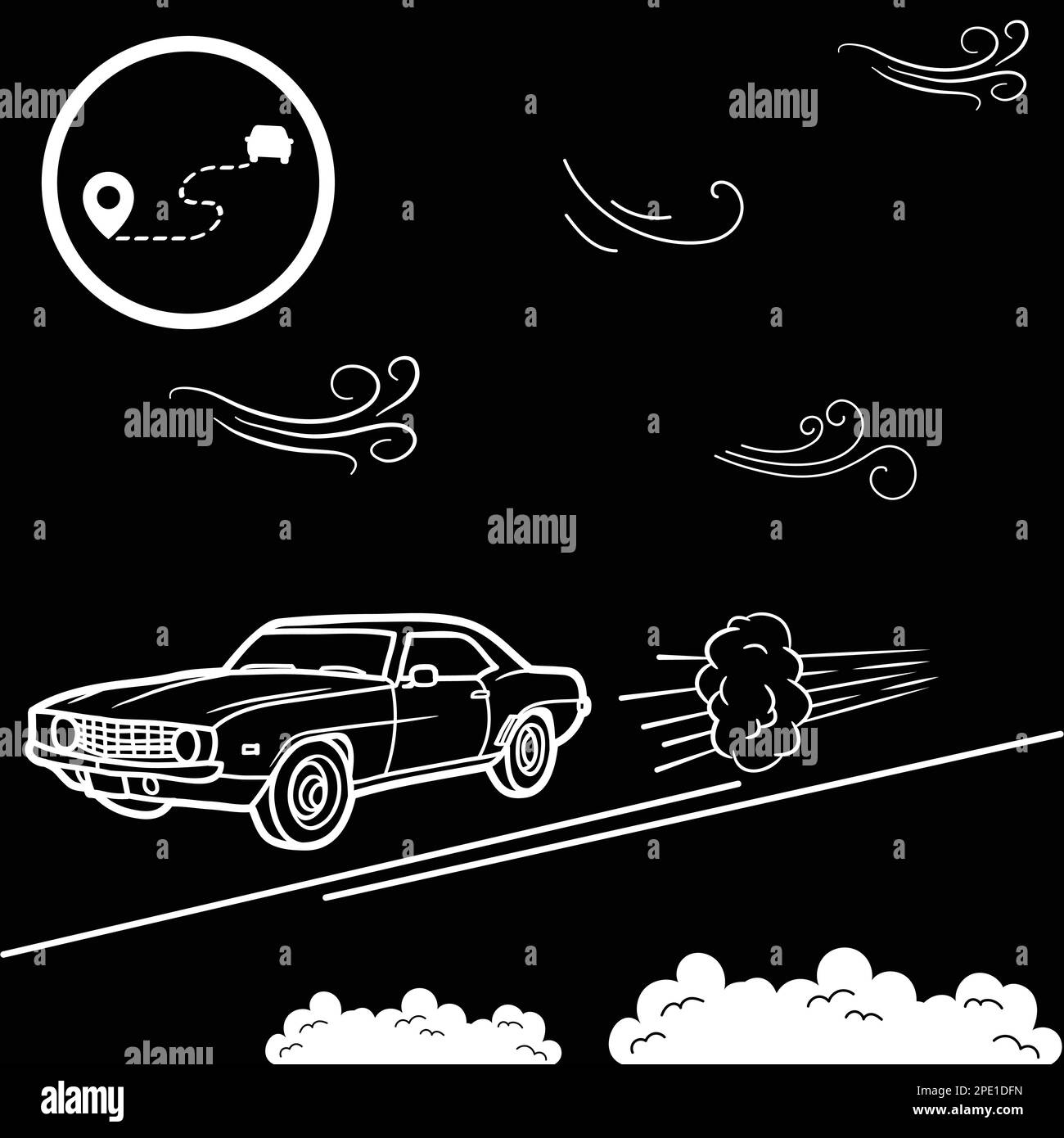 Driving car Stock Vector Images - Alamy