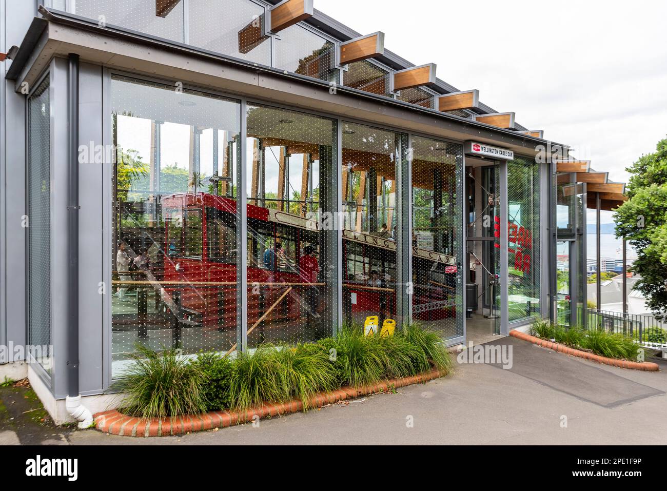 Wellington Cable Car, funicular railway in Wellington, New Zealand ...