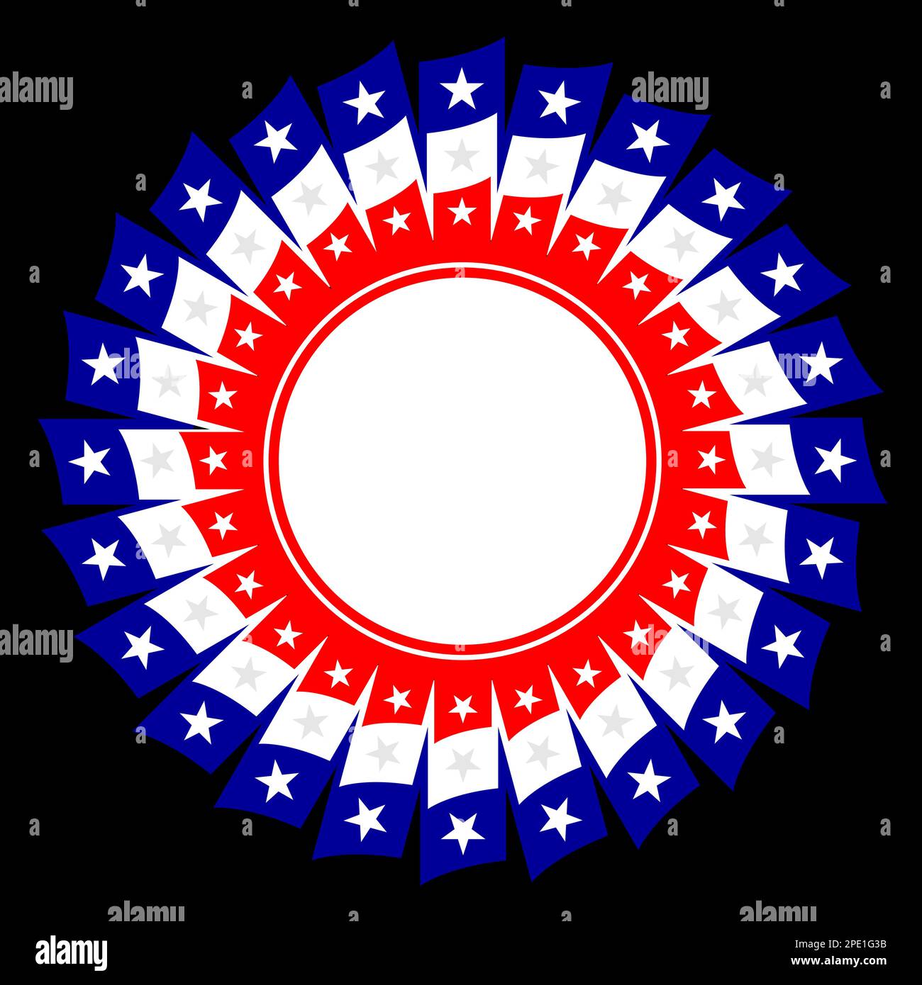 American flag circle badge Stock Vector Images - Alamy