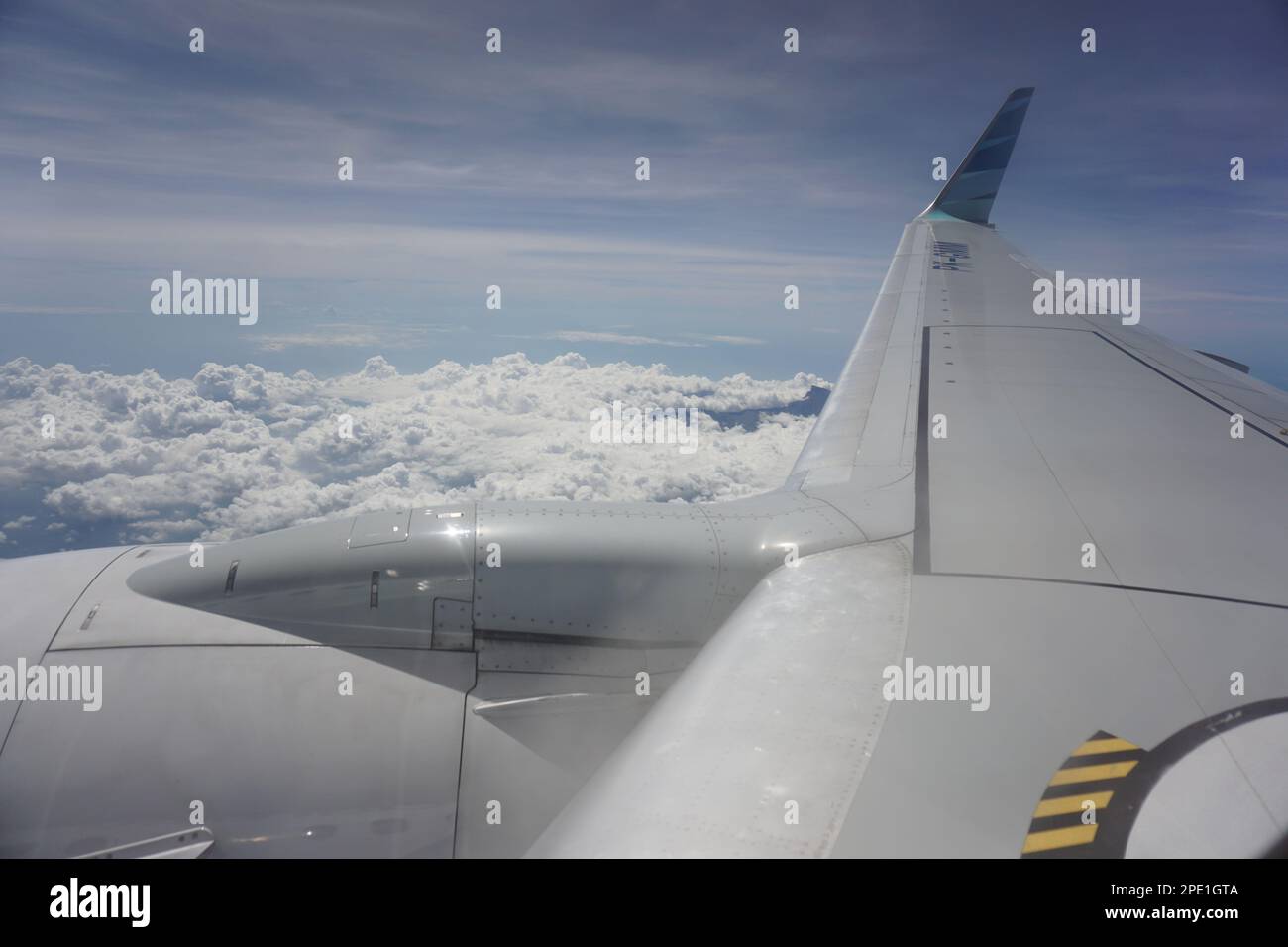 Airplane Winglet above the sky Stock Photo - Alamy