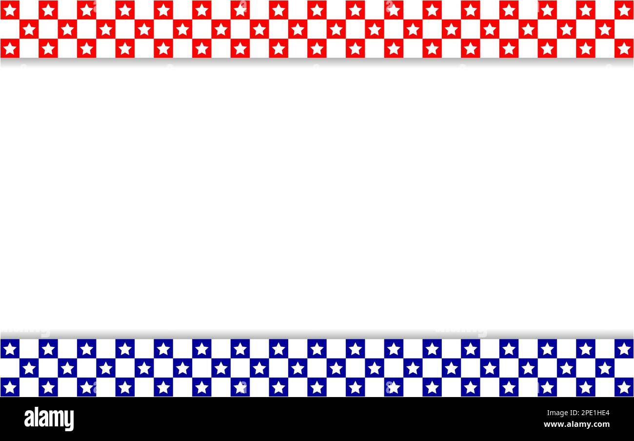 American flag symbols patriotic decorative border frame with copy space ...