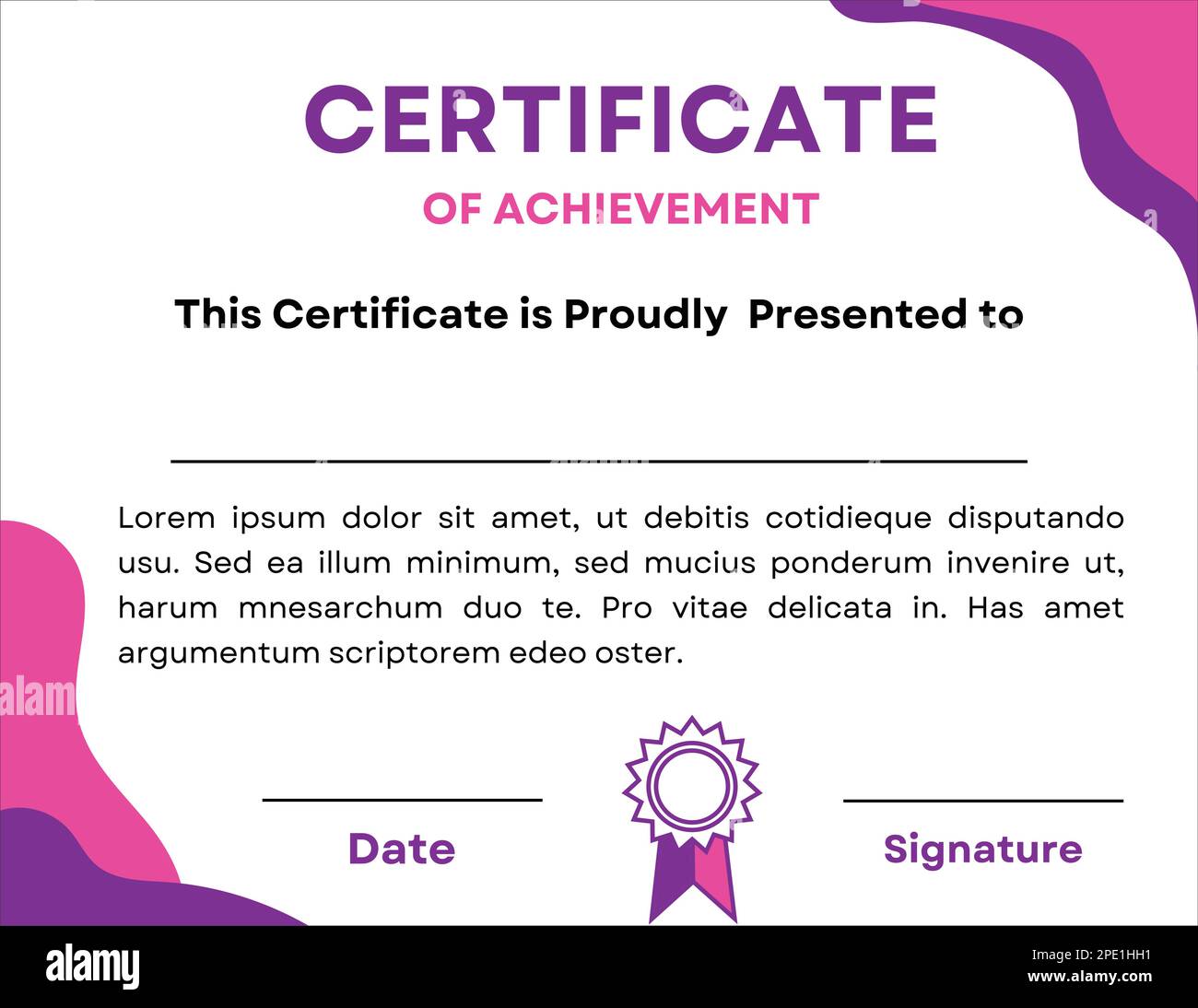 Certificate of Achievement Stock Vector Image & Art - Alamy