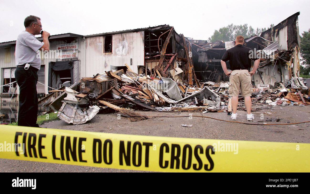 Fort Atkinson Fire Department Capt. Mark Schoenleber, left, and ...
